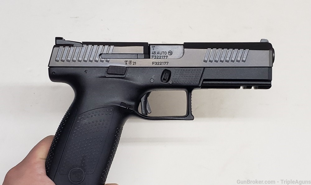 CZ-USA P10F 45acp 13rd 4.5in barrel NO CA SALES 91590 - Semi Auto Pistols at GunBroker.com ...