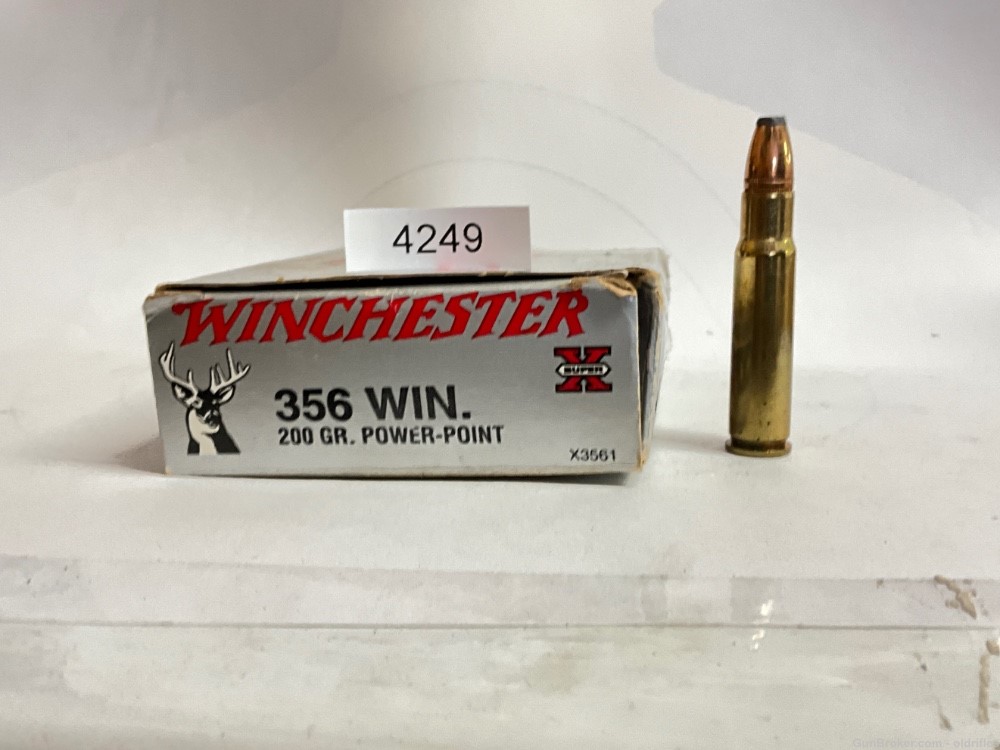 356 Winchester 200 Gr Power Point - Rifle Ammunition at GunBroker.com ...