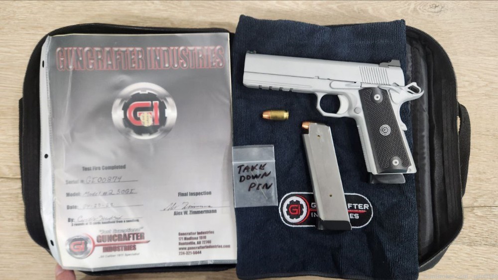 Custom Guncrafter Industries Model 2 50GI Hand Made 50 Caliber 1911 7+1 ...