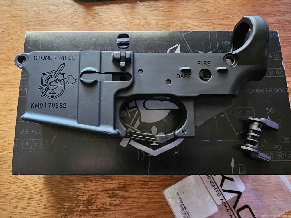Knights Armament Stripped SR15 Lower SR-15 AR15 w/KAC Safety & KAC TG ...