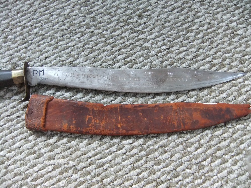 Philippine Bring back Moro Bowie Lahot Katipunan Bolo Knife Dagger ...