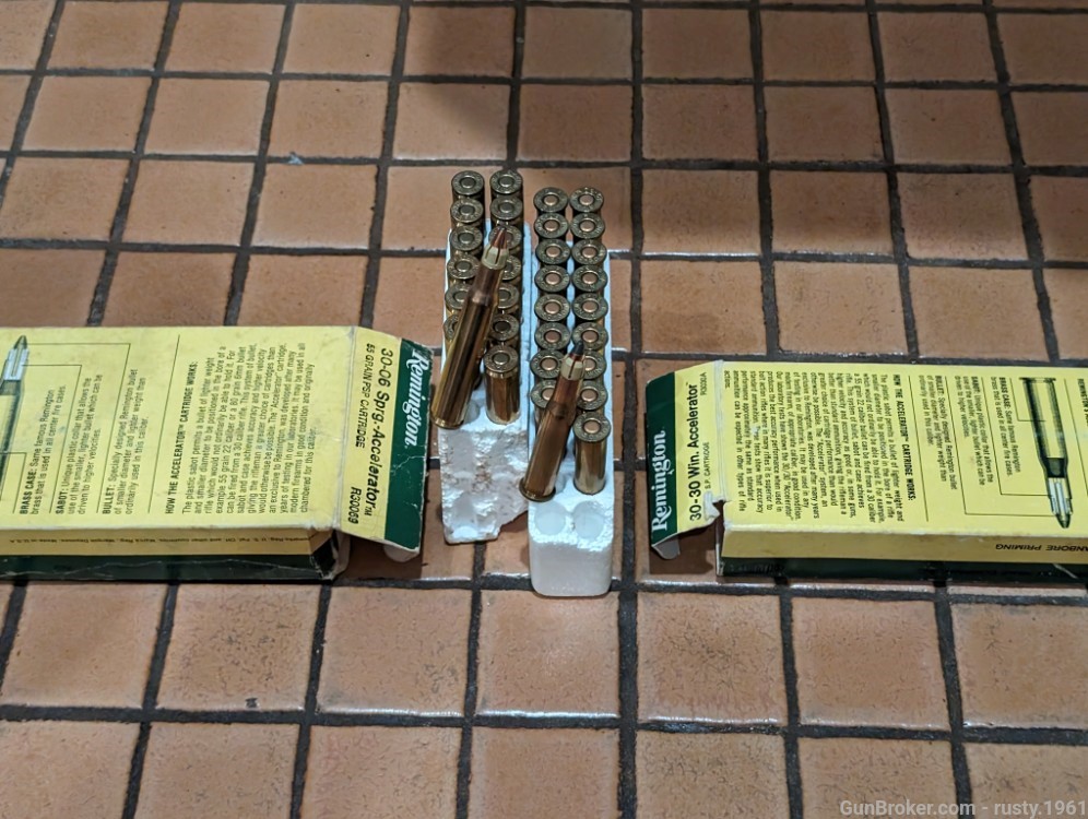 Remington 30-06 & 30-30 accelerator cartridges. 32 total - Rifle ...