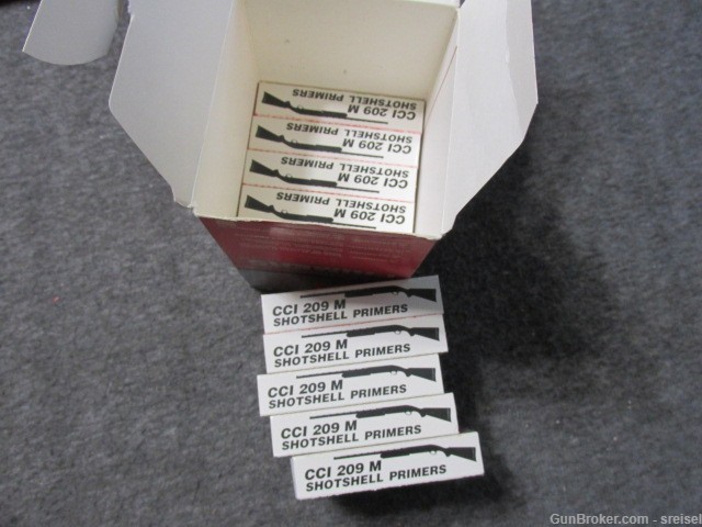 BOX OF 1,000 CCI MADE 209M SHOTSHELL PRIMERS FOR RELOADING - Reloading ...