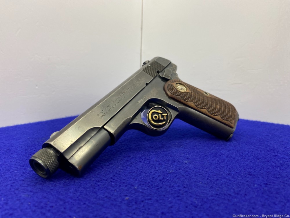 1922 Colt 1903 Pocket .32 Auto Blue *AWESOME THREADED BARREL SEMI AUTO ...