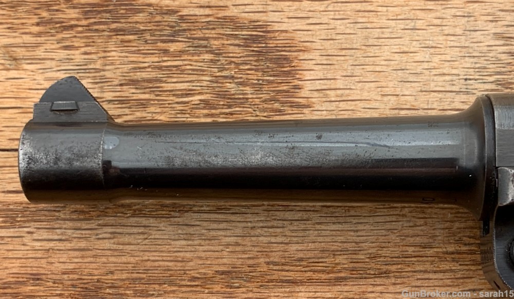 1937 4" BLUE LUGER P08 S/42 W/ 3 GRIPS 9MM FACTORY FULL CHECKERED ...