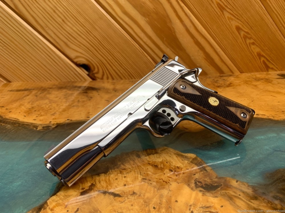 NICE ! TALO COLT NATIONAL MATCH ROYAL STAINLESS GOLD CUP .45ACP 1 OF ...