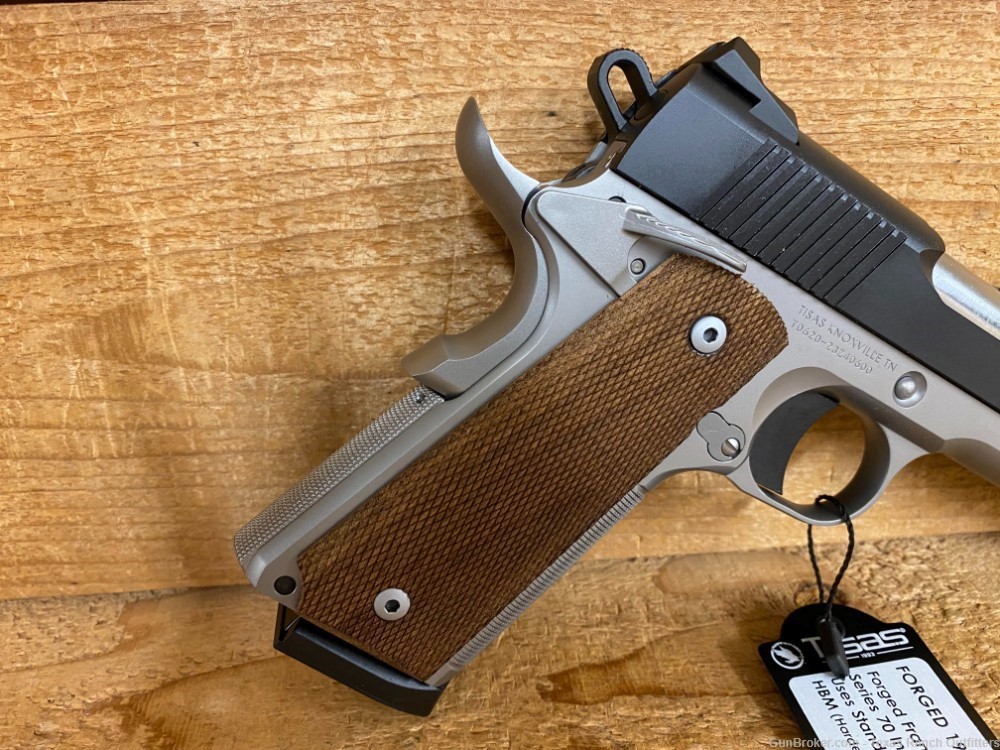 Tisas 1911 Duty Enhanced .45ACP Stainless Steel Frame Carbon Slide 5 ...