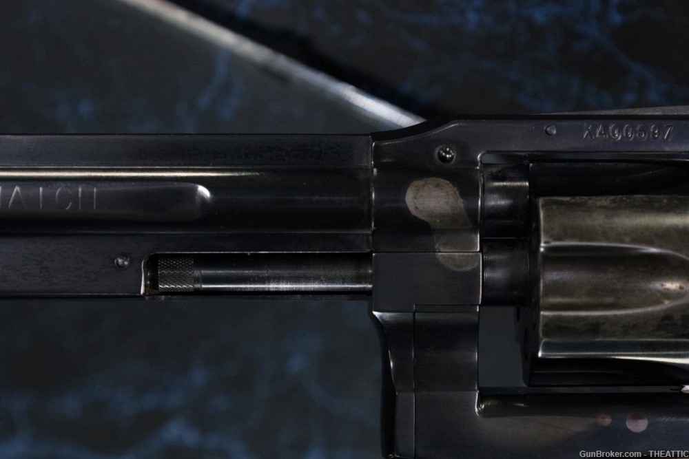 MANURHIN MR22 MATCH 6" 22LR REVOLVER SAO, BLUED, WALNUT GRIPS VERY NICE ...