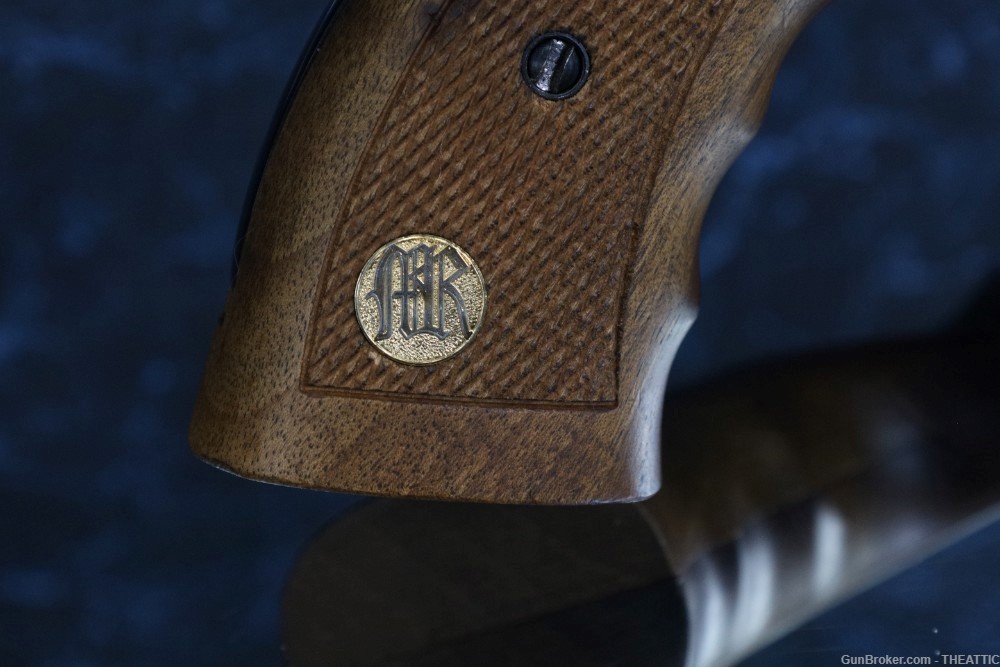 MANURHIN MR22 MATCH 6" 22LR REVOLVER SAO, BLUED, WALNUT GRIPS VERY NICE ...