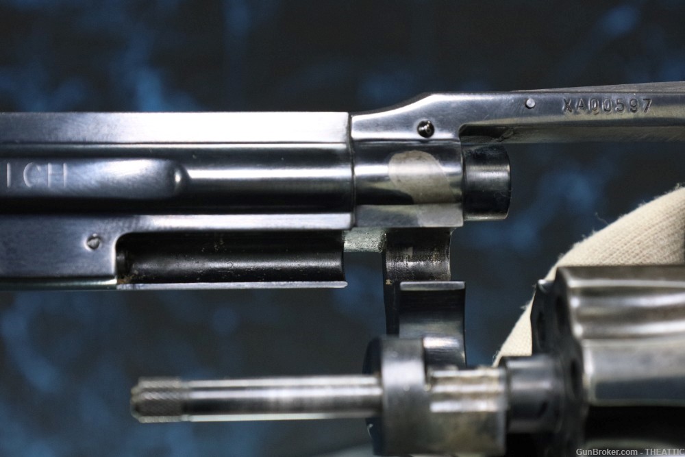 MANURHIN MR22 MATCH 6" 22LR REVOLVER SAO, BLUED, WALNUT GRIPS VERY NICE ...