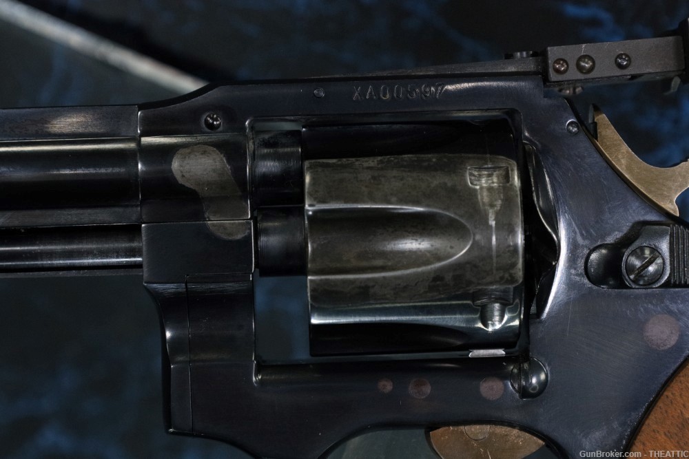 MANURHIN MR22 MATCH 6" 22LR REVOLVER SAO, BLUED, WALNUT GRIPS VERY NICE! - Revolvers at ...