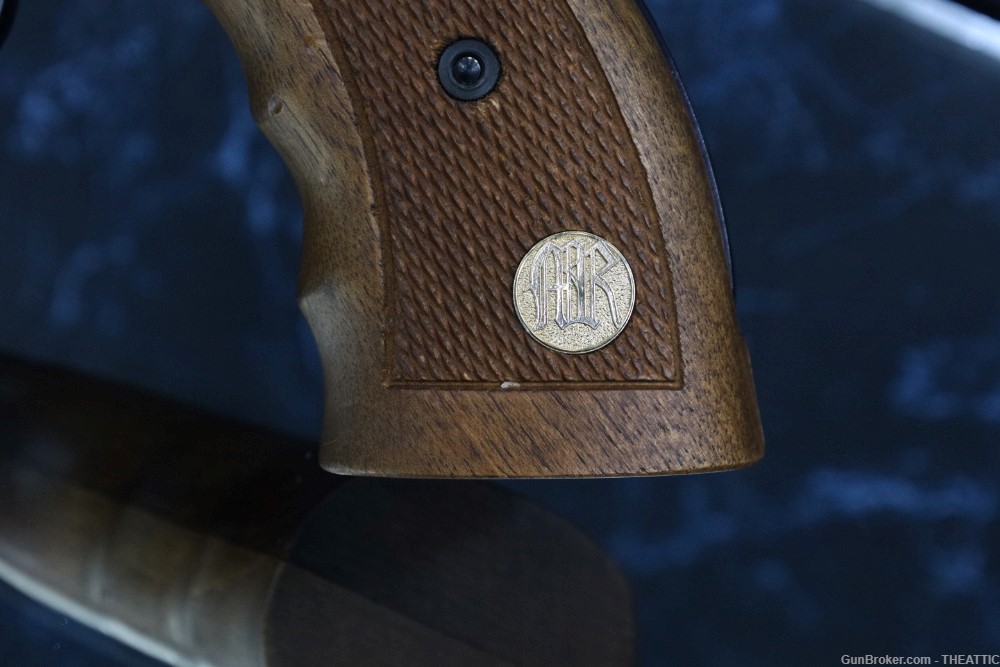 MANURHIN MR22 MATCH 6" 22LR REVOLVER SAO, BLUED, WALNUT GRIPS VERY NICE ...