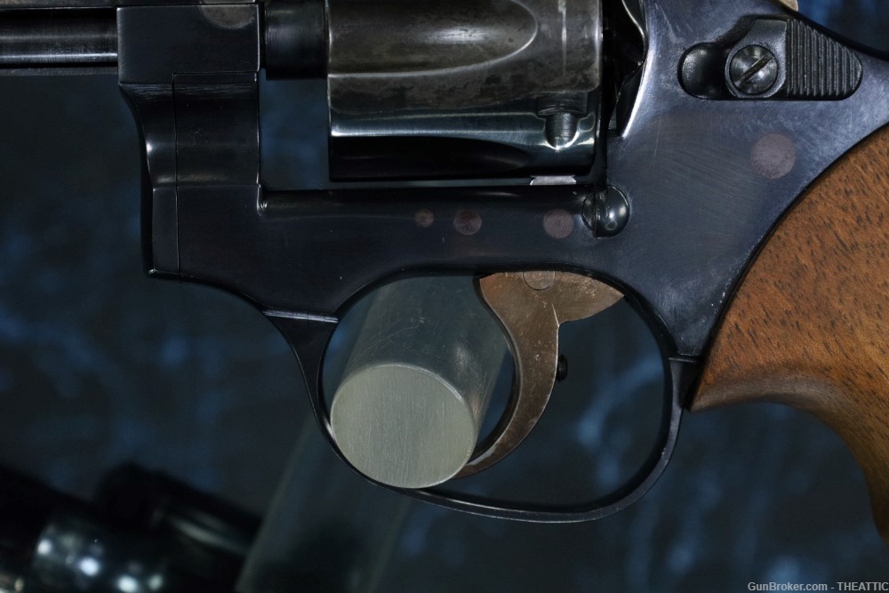 MANURHIN MR22 MATCH 6" 22LR REVOLVER SAO, BLUED, WALNUT GRIPS VERY NICE ...