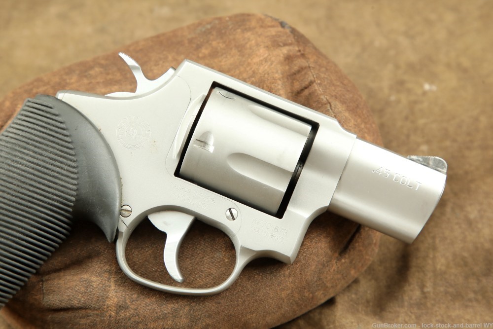 Taurus 450 45 Colt .45 LC 2” DA/SA Snub Nose Ported Revolver, Stainless ...