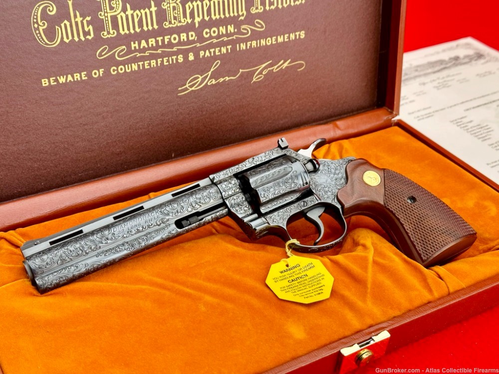 The RAREST 1979 Colt Diamondback 6" Royal Blue 22LR *FACTORY ENGRAVED ...