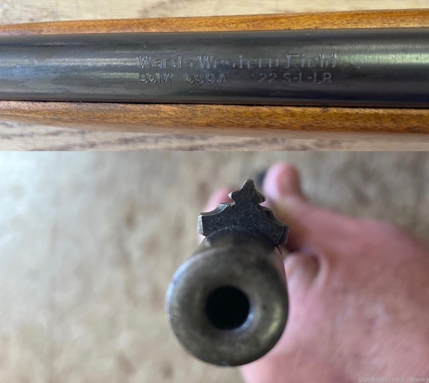 Wards Westernfield model 93M-390A - 22 S,L,LR - Bolt Action Rifles at ...