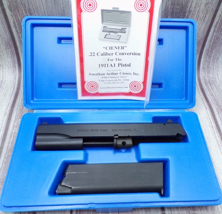 Johnathan Arthur Ciener 1911 .22lr 22 conversion kit 1911a1 - 1911 ...