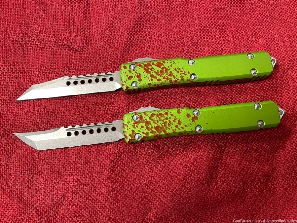 MICROTECH ZOMBIE TECH SET WARHOUND HELLHOUND AUTO SWITCHBLADE 100% AUTH ...