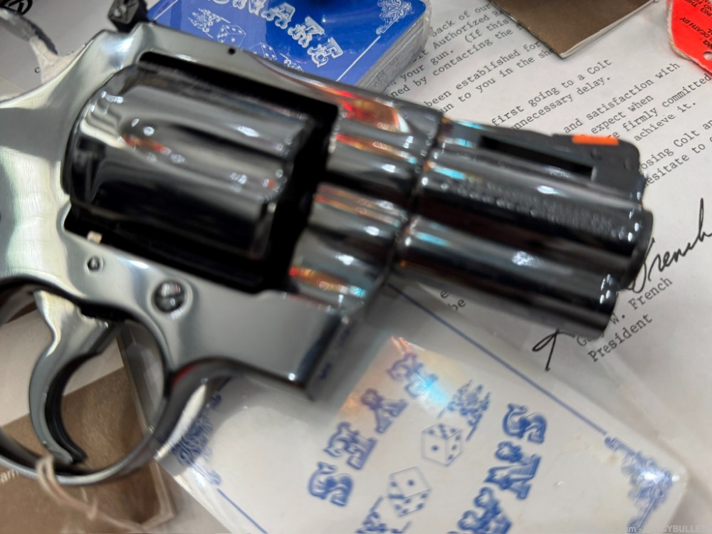 NIB, UNFIRED 1989 COLT PYTHON SNAKE EYES SET WITH LOW SN 036, Penny ...