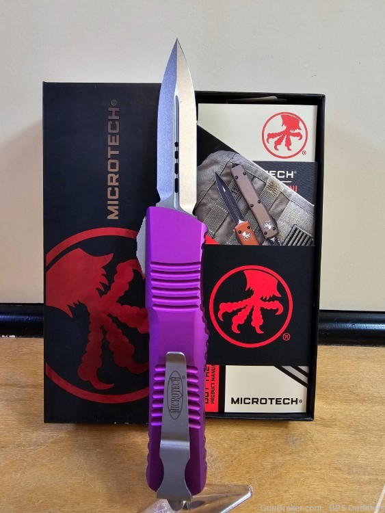 MicroTech Combat Troodon D/E Violet - New/Old Stock - Automatic Knives ...