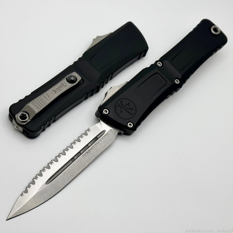 *NEW* Microtech Combat Troodon Gen 3 Full Seratted - Automatic Knives ...