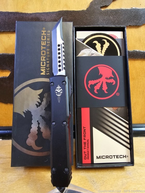 Microtech Ultratech Hellhound Tactical Black Aluminum Body - New/Old ...
