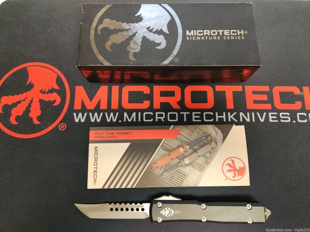 Microtech Ultratech Hellhound - Automatic Knives at GunBroker.com : 1081568362