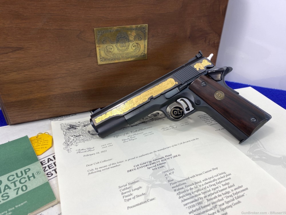 Colt Government DEA Special Edition .45 ACP Blue 70N85561 - Semi Auto ...