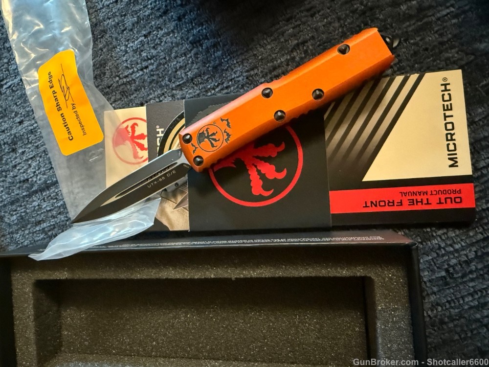 microtech utx 85 halloween - Automatic Knives at GunBroker.com : 1086621000