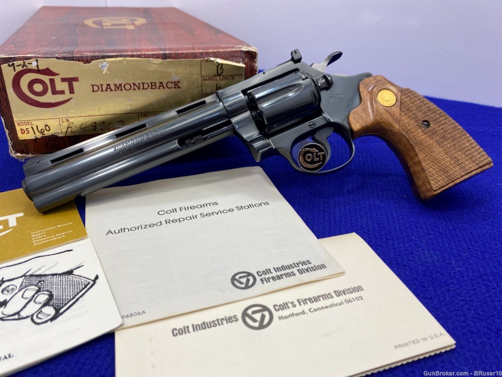 Colt Diamondback .22 Blue 6" *SCARCE & ICONIC SNAKE* Phenomenal ...