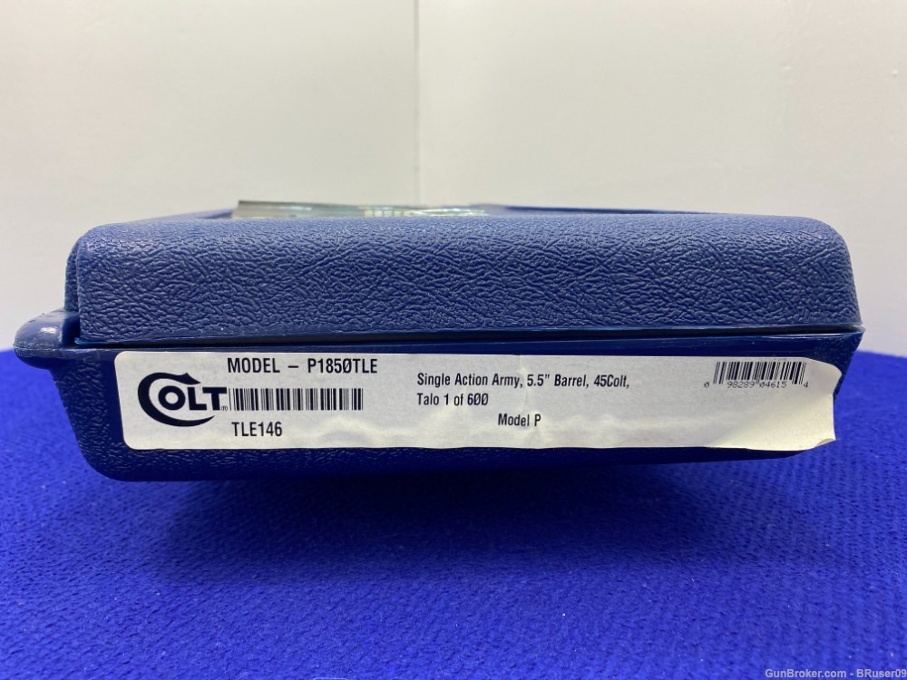 Colt/Talo Single Action Army .45 Blue *THOMAS THREEPERSONS LIMITED ...