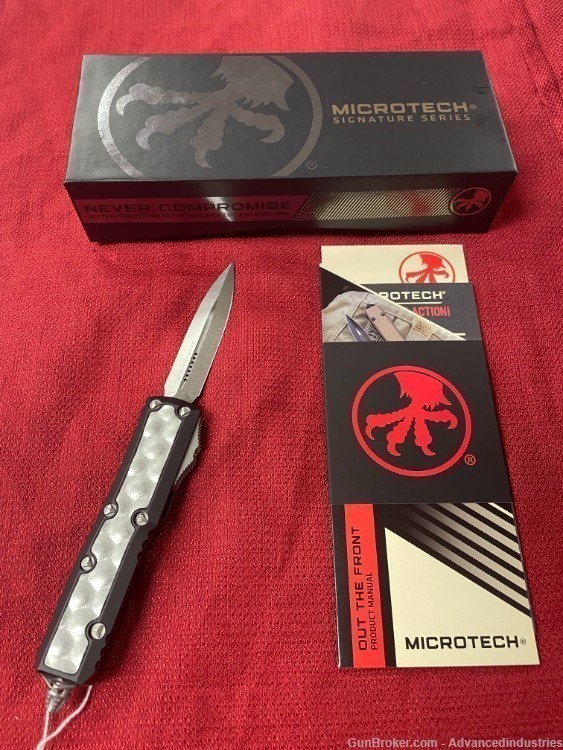 MICROTECH KNIVES SIGNATURE SERIES RARE BUBBLE INLAY AUTO KNIFE NIB ...