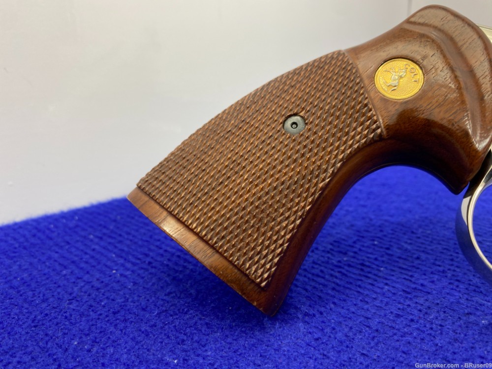 1981 Colt Python .357 Mag Nickel 4" -TIMELESS SNAKE SERIES- Stunning ...