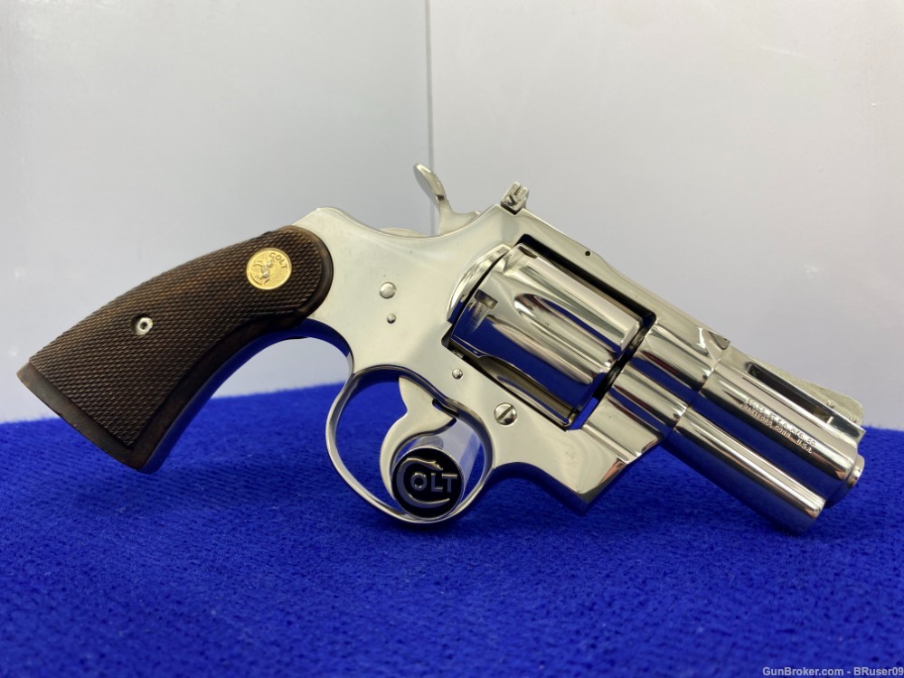 1969 Colt Python .357 Mag *RARE & SOUGHT-AFTER 2.5" NICKEL FINISH MODEL ...