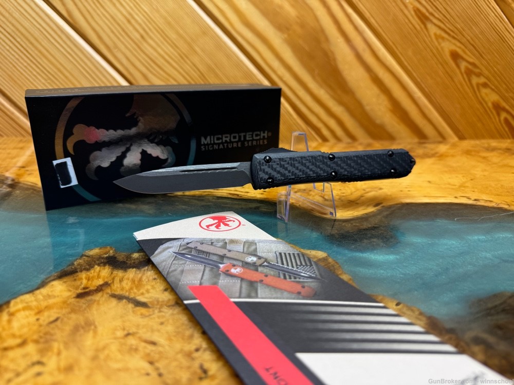 NEW IN BOX MICROTECH SIGNATURE SERIES ULTRATECH S/E DAMASCUS CARBON ...
