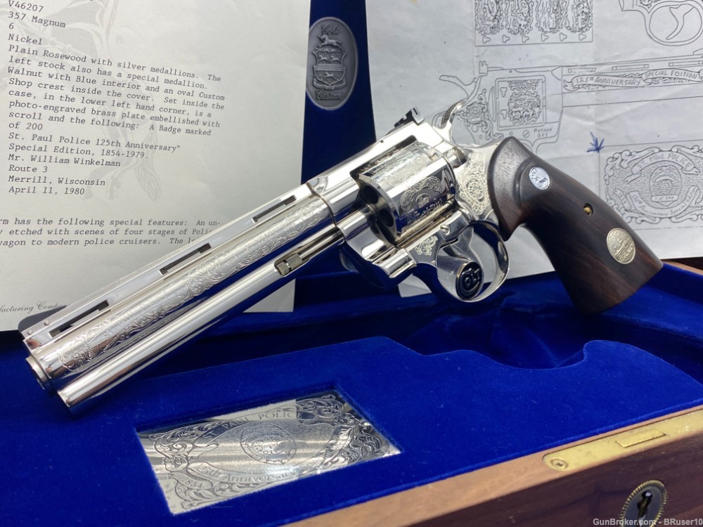 1980 Colt Python *SPECIAL EDITION ONE OF 200* St. Paul Police ...