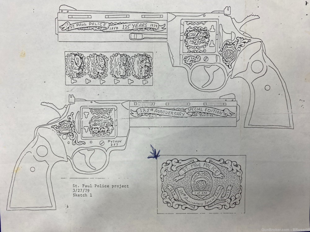 1980 Colt Python *SPECIAL EDITION ONE OF 200* St. Paul Police ...