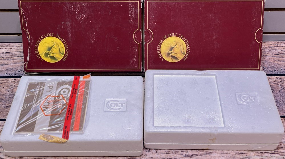 Colt Python Snake Eyes .357 Mag #410 of 500 1989 RARE SET & DISPLAY ...