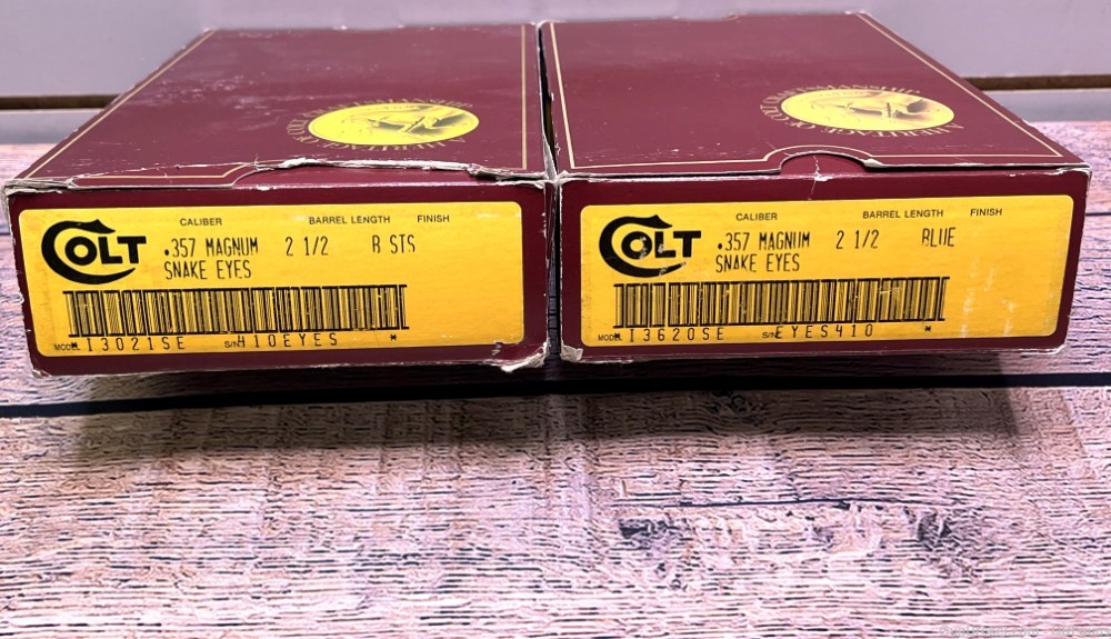 Colt Python Snake Eyes .357 Mag #410 of 500 1989 RARE SET & DISPLAY ...