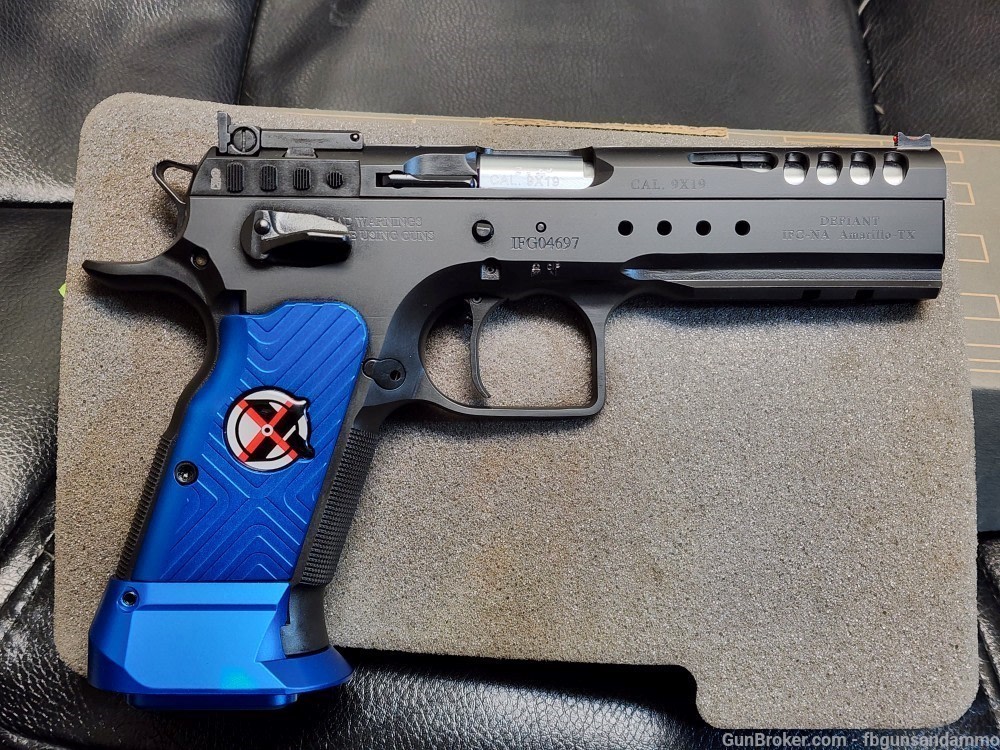 NEW! IFG TANFOGLIO DEFIANT LIMITED MASTER XTREME 9MM 4.75 SAO 9 MM NIB ...