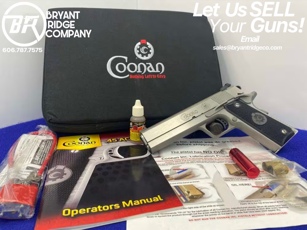 Coonan Inc. 1911 .45 ACP Stainless 5" *EXTRAORDINARILY RARE & SOUGHT ...