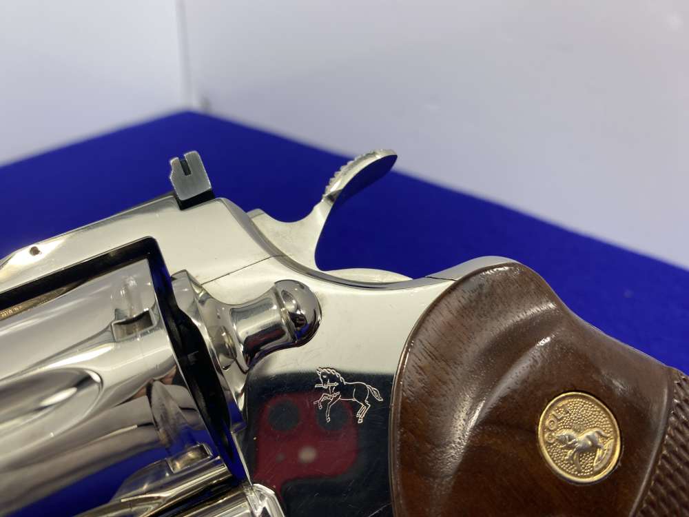 1978 Colt Python .357 Mag Nickel 8" *COLLECTIBLE SNAKE SERIES REVOLVER ...