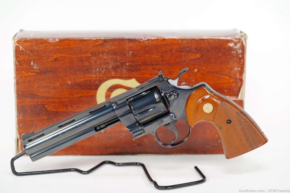 Colt Python MFG 1978 Blued 6 inch Factory Box MINT 357 mag - Revolvers ...