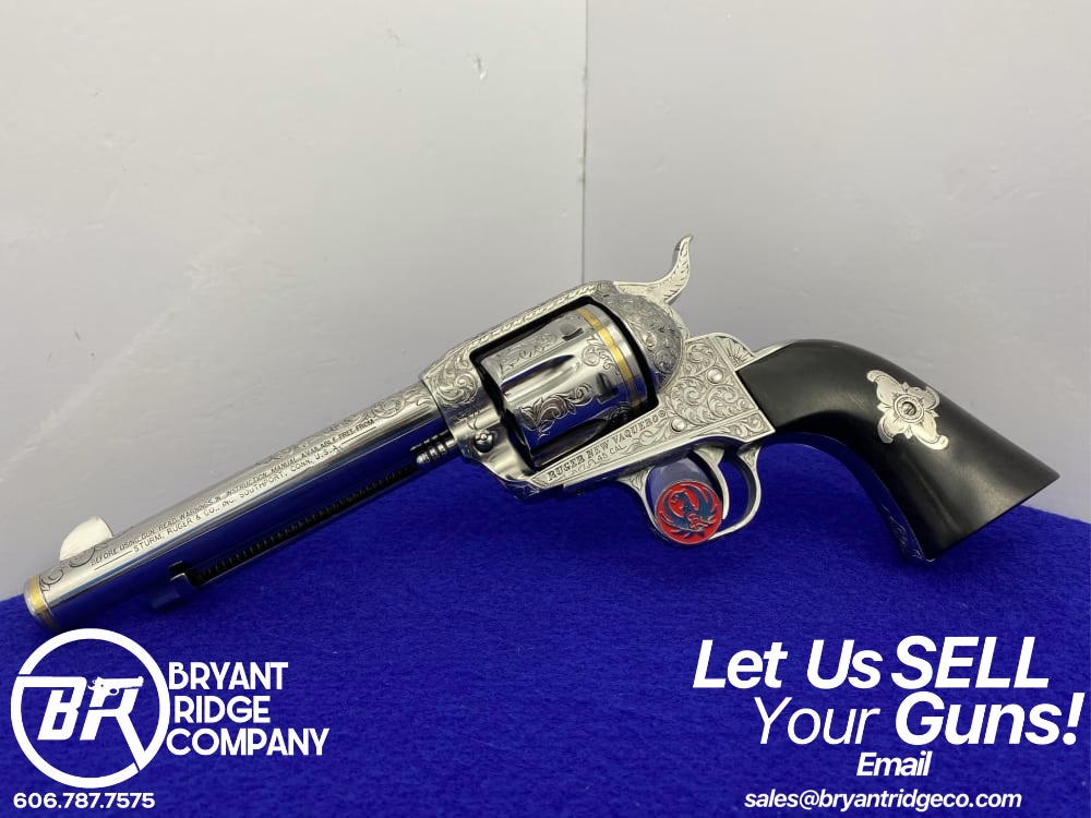 2005 Ruger New Vaquero .45 Colt 5.5" *MASTER ENGRAVING BY KEITH CASTEEL ...