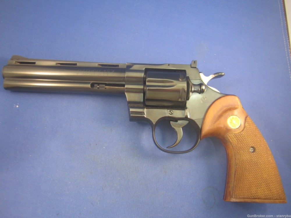 COLT PYTHON 6" BLUE UNFIRE MFG.1960 FIVE Digit SERIAL NUMBER #12325 ...