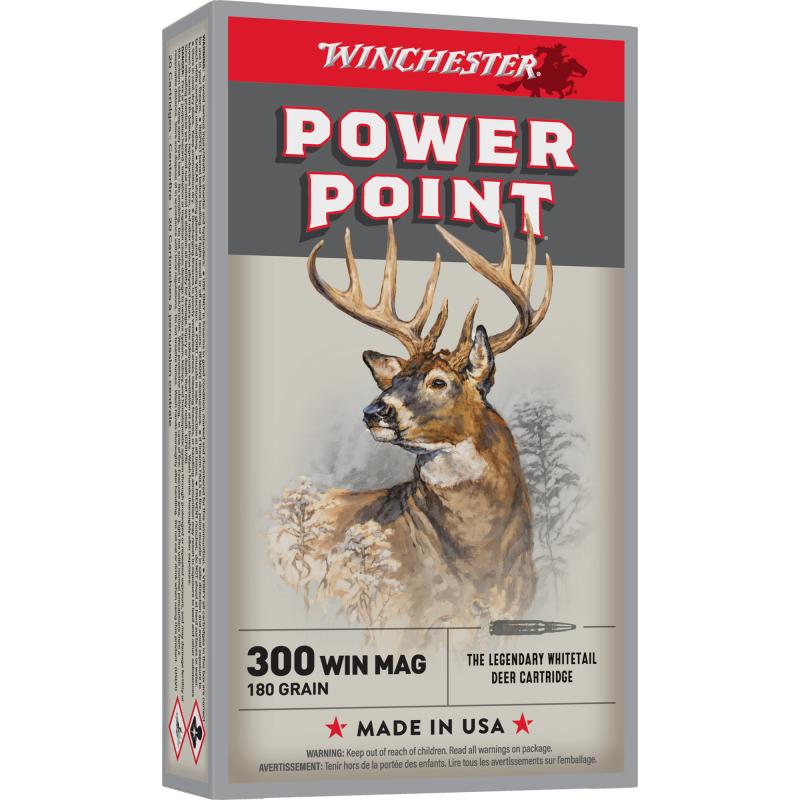 Winchester Super-X 300 Winchester Magnum 180 Grain Power Point Ammunition - Rifle Ammo at ...