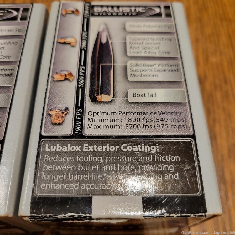 Combined Technology 30 Cal. 168 Grain Spitzer, Ballistic Silvertip ...