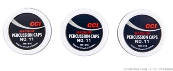 CCI Percussion Caps #11 Magnum 300 count NO. 11 muzzleloading caps ...