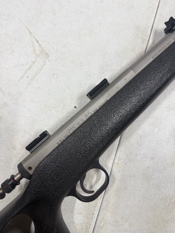 Knight mk85 54cal inline muzzleloader lefthand thumb hole - Black ...