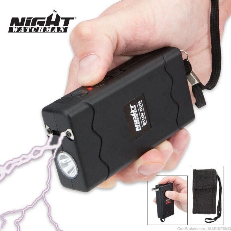 Night Watchman Stun Guns with LED Flashlight (2 million volts ...